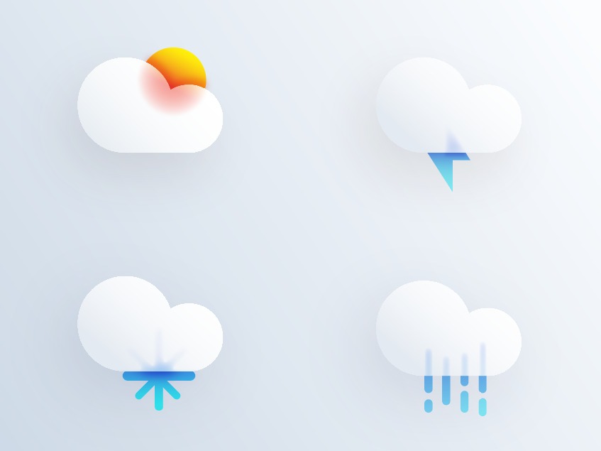 有氧天气图标_锦鲤你起来-站酷ZCOOL