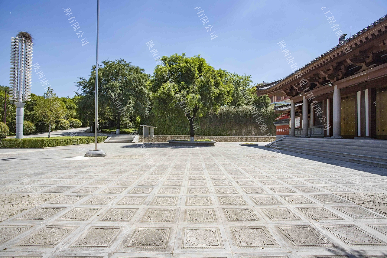 宝鸡中华石鼓园之石鼓寺砖雕地面_tyzd-站酷ZCOOL