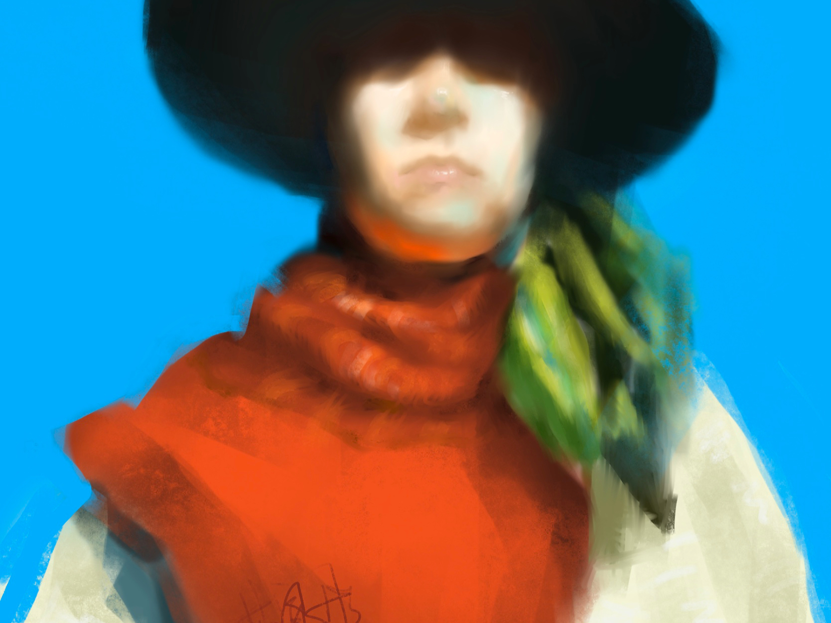 procreate厚涂半身像_赚钱钱钱-站酷ZCOOL