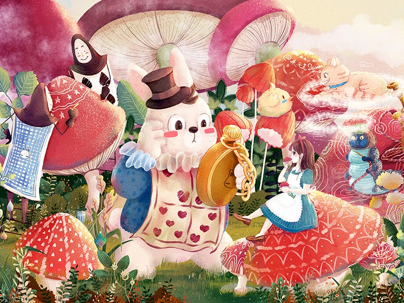 Damon 插画 童话_古月小同-站酷ZCOOL