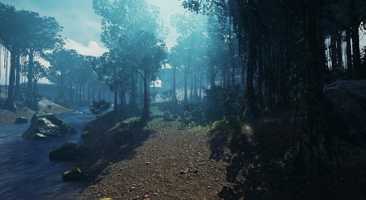 UE4＆Houdini森林场景_Tong_T-站酷ZCOOL