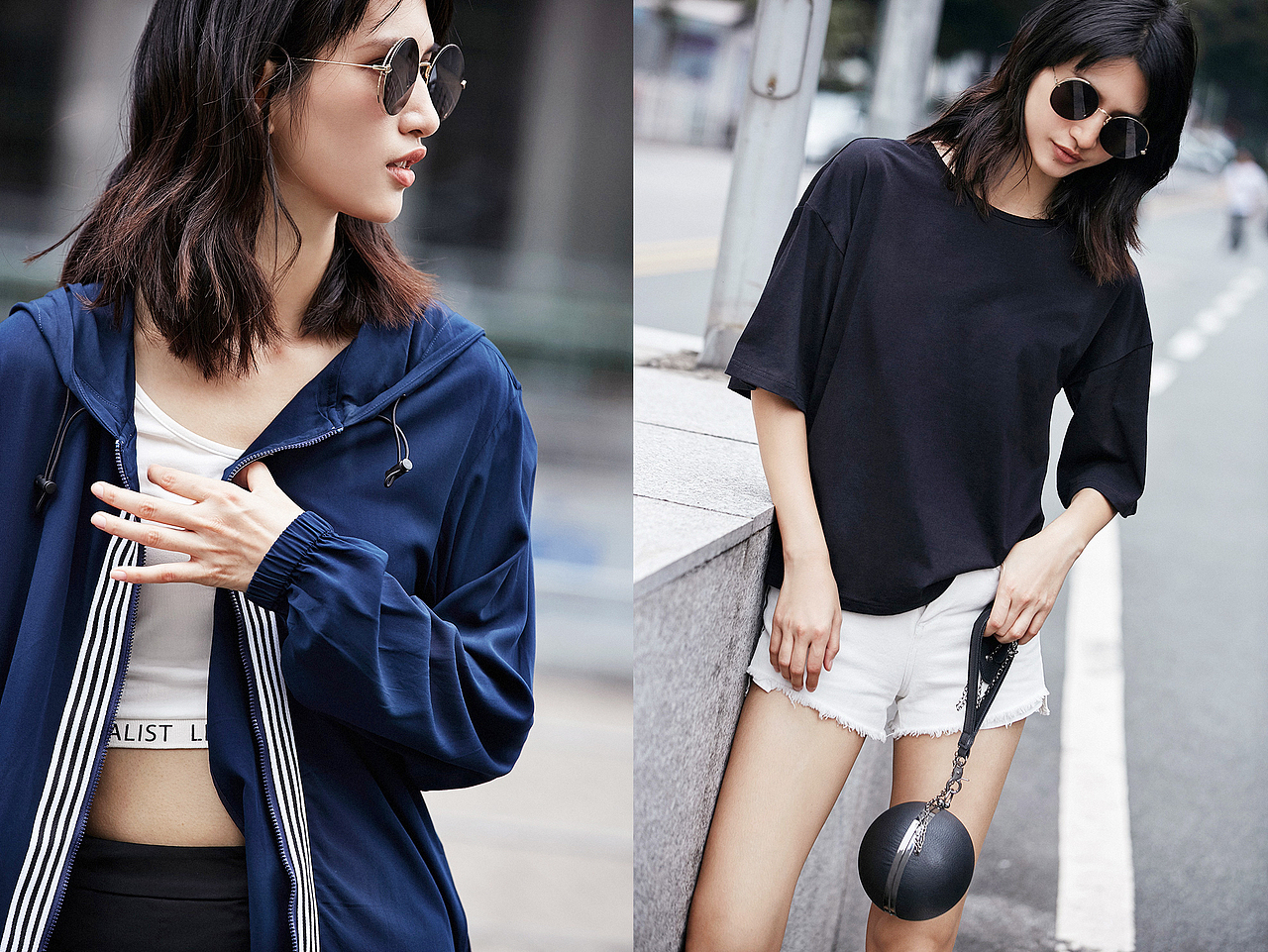 街拍作品 AMII极简 时尚 春夏街拍展款_度舟视觉-站酷ZCOOL