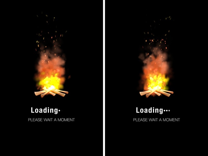 创意Loading动效专题：Fire Loading_Kebot-站酷ZCOOL