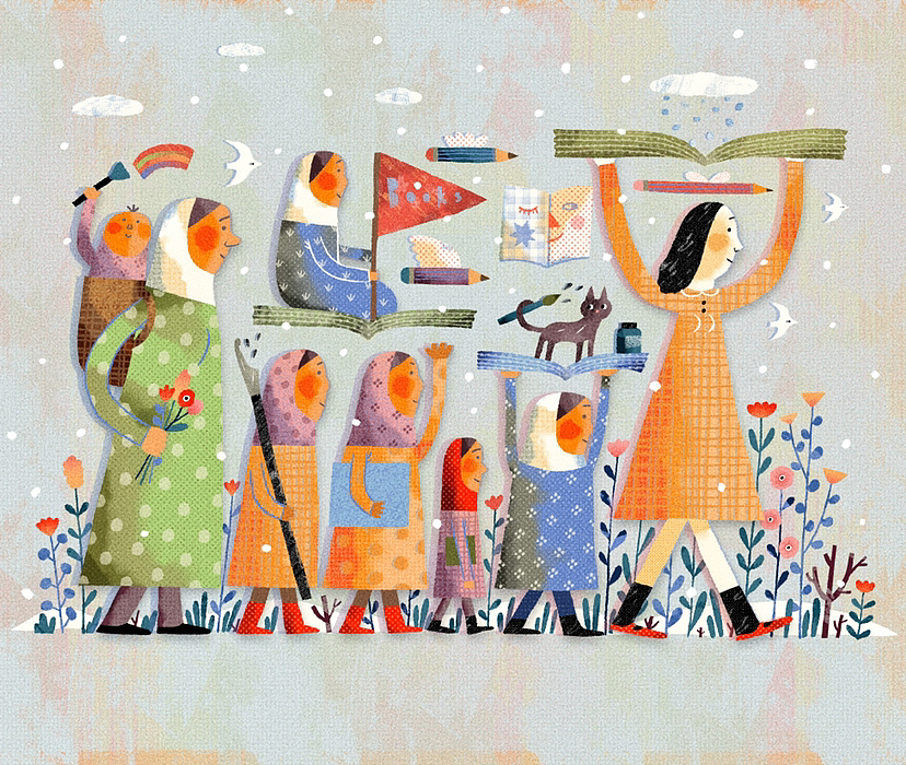 报社杂志插画合集｜自由插画师卡拉Cara｜作品分享_CaraWangg-站酷ZCOOL