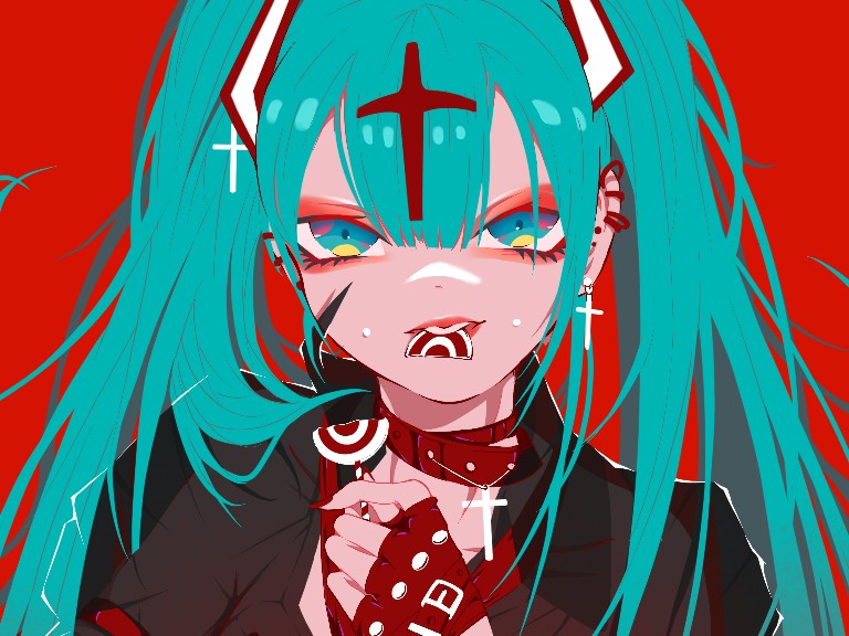 初音未来miku_罗希Roxie-站酷ZCOOL