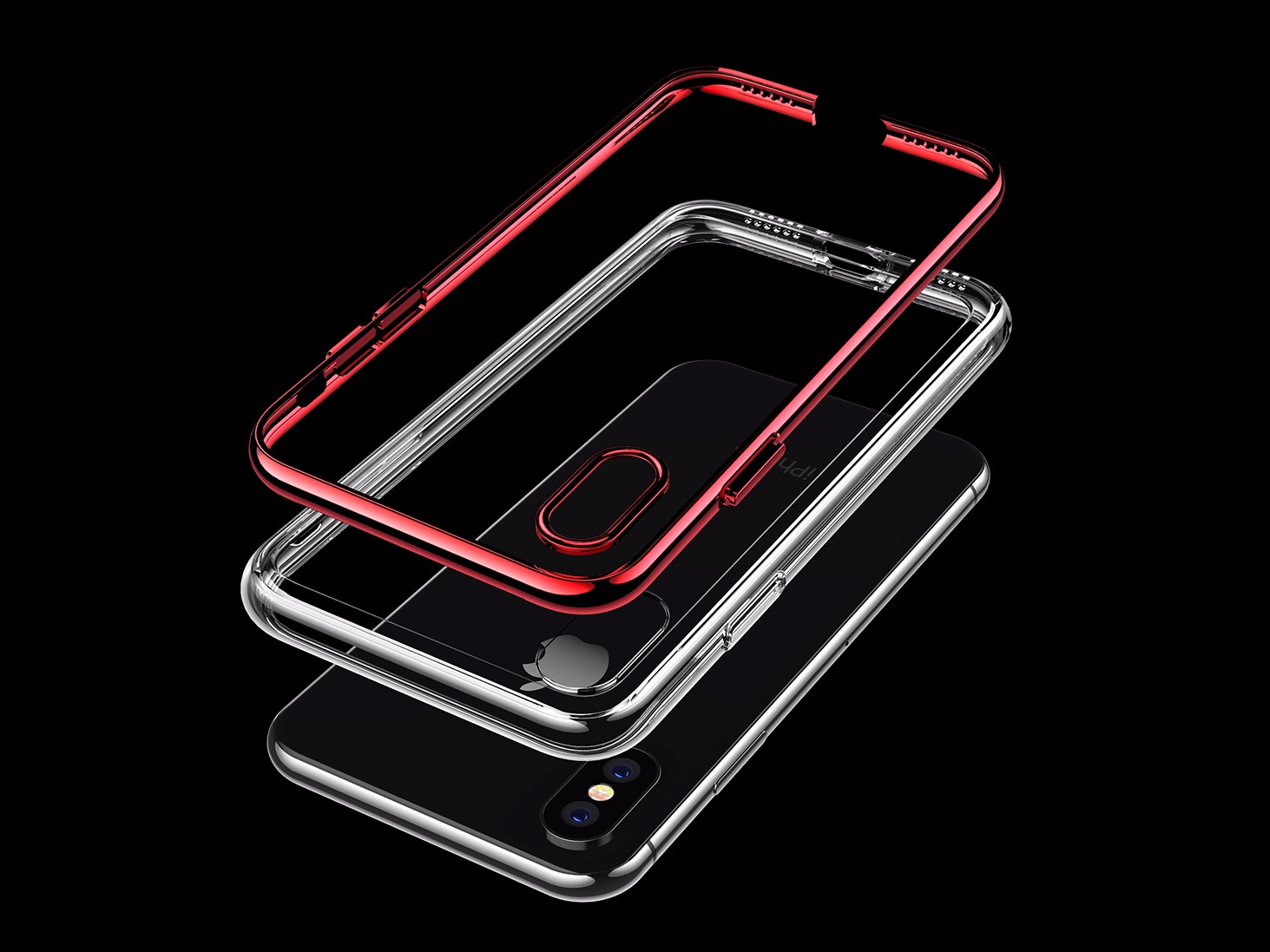 Metal reflection TPU|电商3c产品手机壳渲染_BOOM_3Drender-站酷ZCOOL