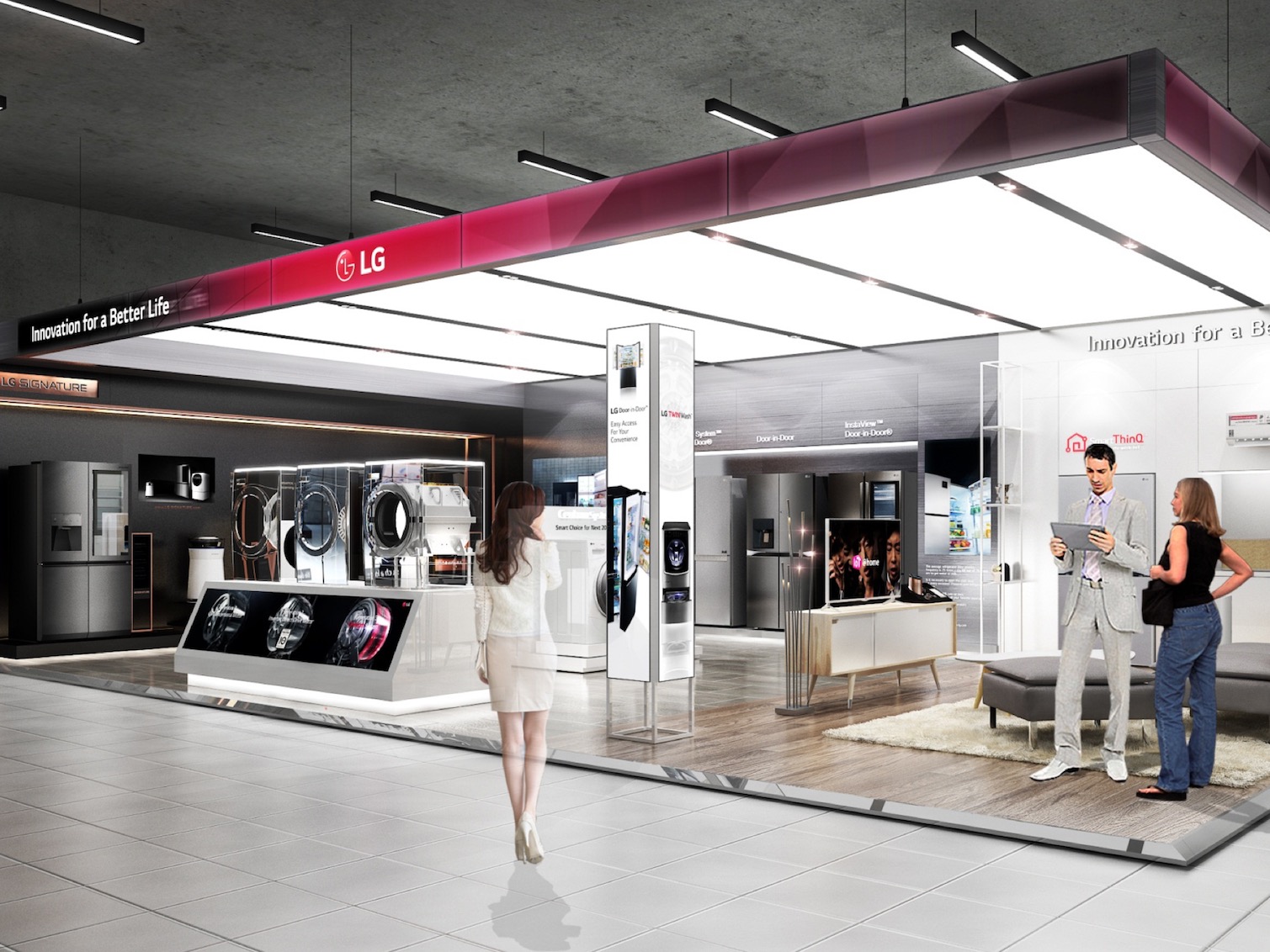 LG 2018 brand shop _场景美学设计-站酷ZCOOL