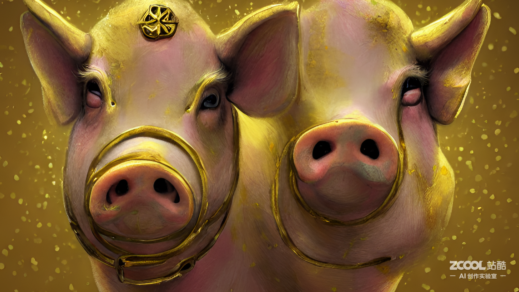 #AI创作实验室#十二生肖 猪_Rozd-站酷ZCOOL