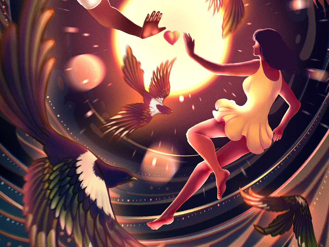 七夕插画_KDW_J-站酷ZCOOL