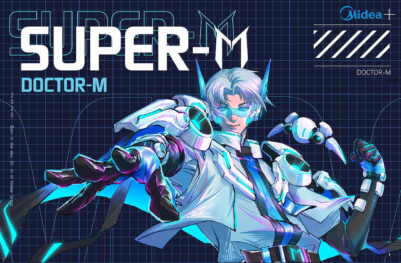 SUPER-M博士形象IP设计|平面|IP形象|stancx_原创作品-站酷ZCOOL