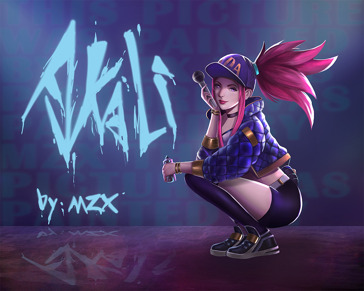 KDA-阿卡丽_倾昕-站酷ZCOOL