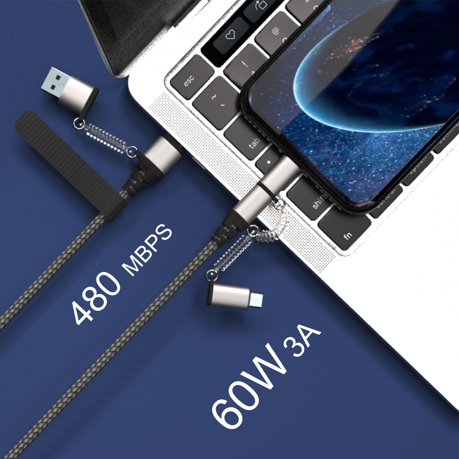 Multi functional usb charging cable_骑大马的大马猴-站酷ZCOOL