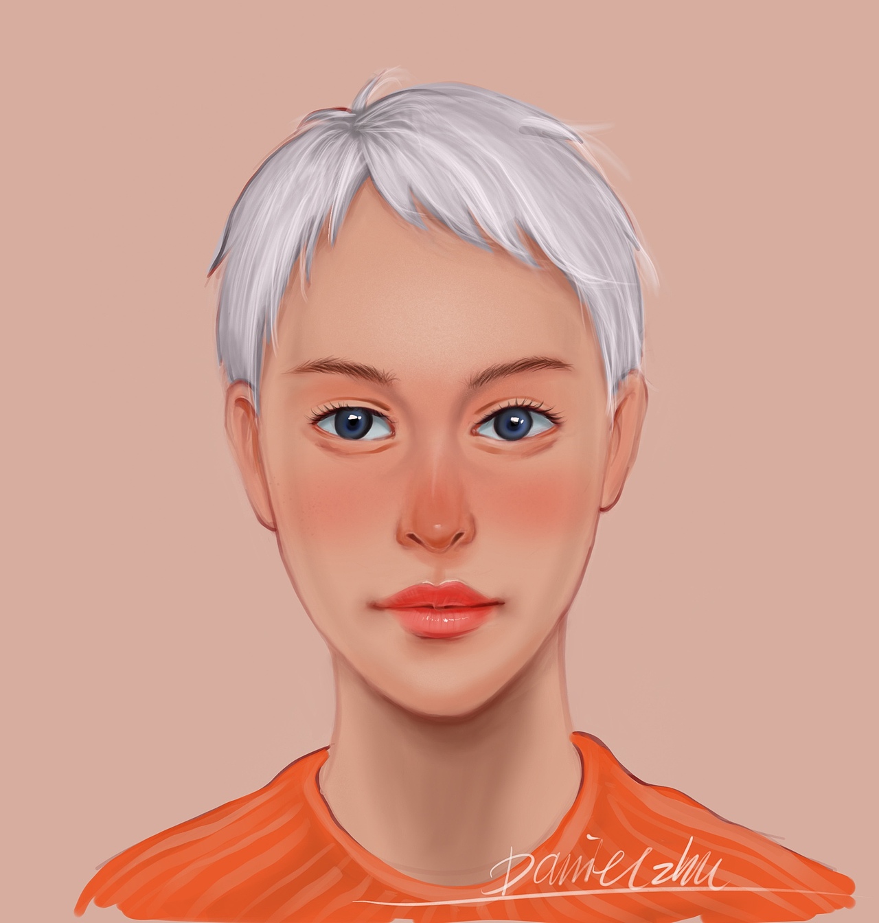 IPAD Procreate 绘制美女作品_一吱会飞的笔-站酷ZCOOL