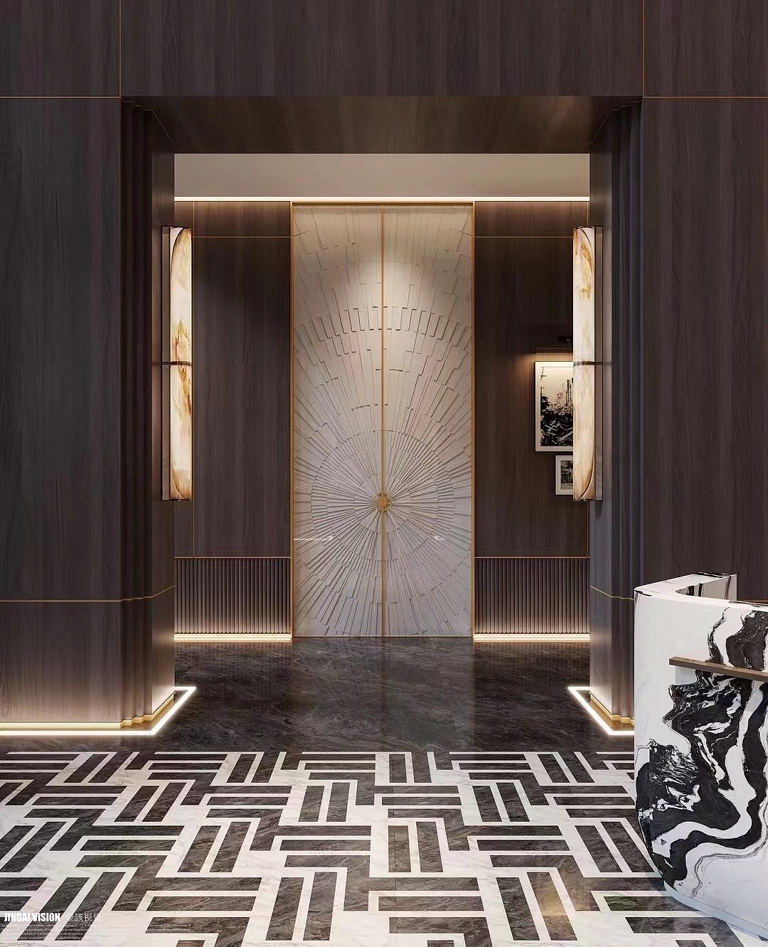 酒店大堂--金该育英三组作品_JG009-站酷ZCOOL
