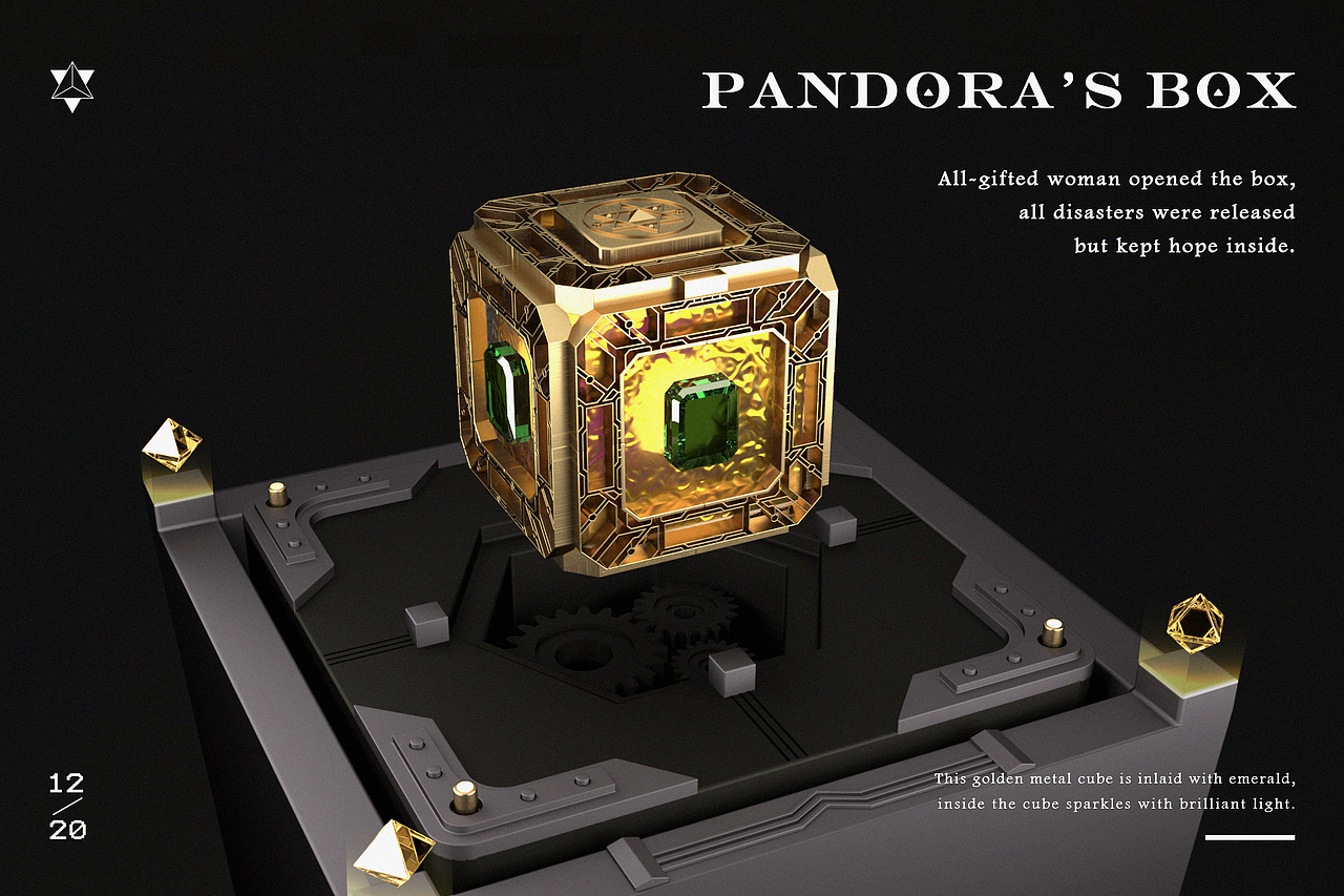 Pandora‘s Box概念设计-C4D场景_ELISSAD-站酷ZCOOL