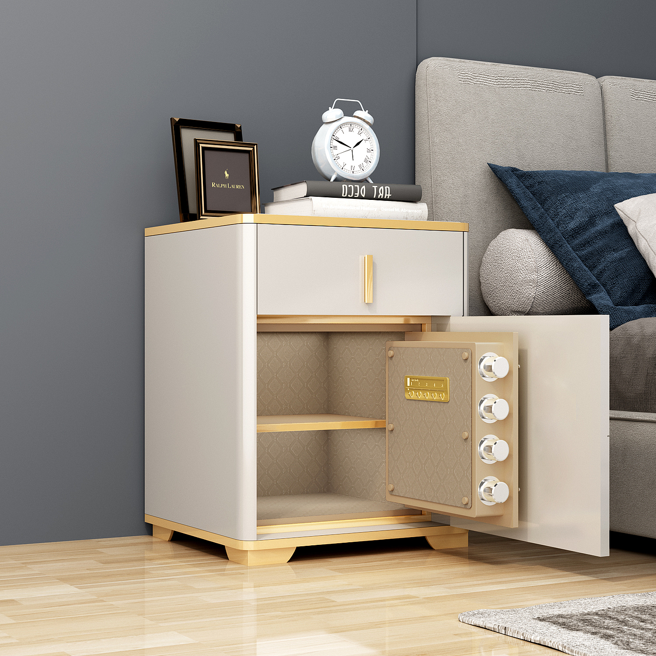 钢制床头保险柜_LisZzz-站酷ZCOOL