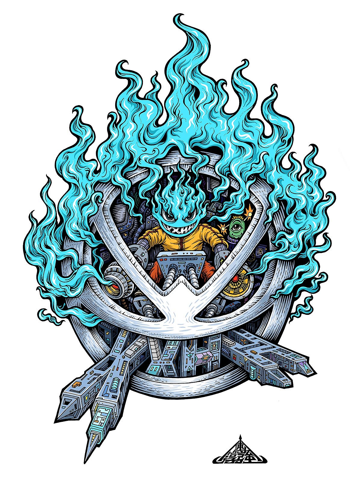 我与潮牌“club xxhh”合作的几款服装图案_傅淳强-站酷ZCOOL