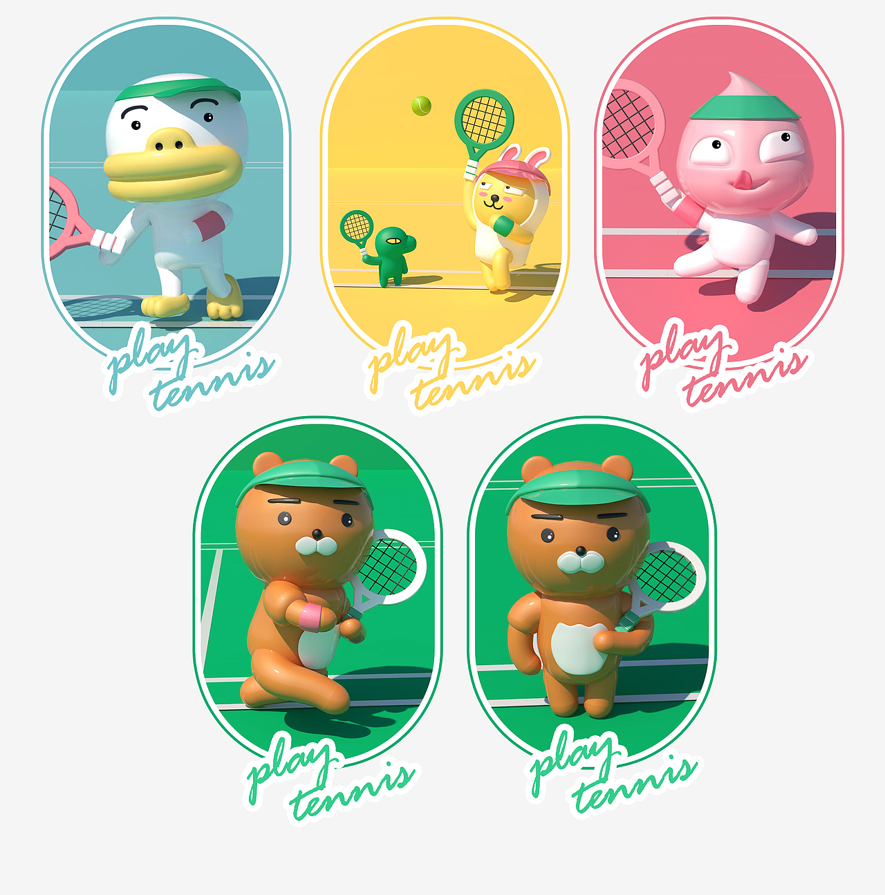 C4D卡通IP建模_Qms倩-站酷ZCOOL