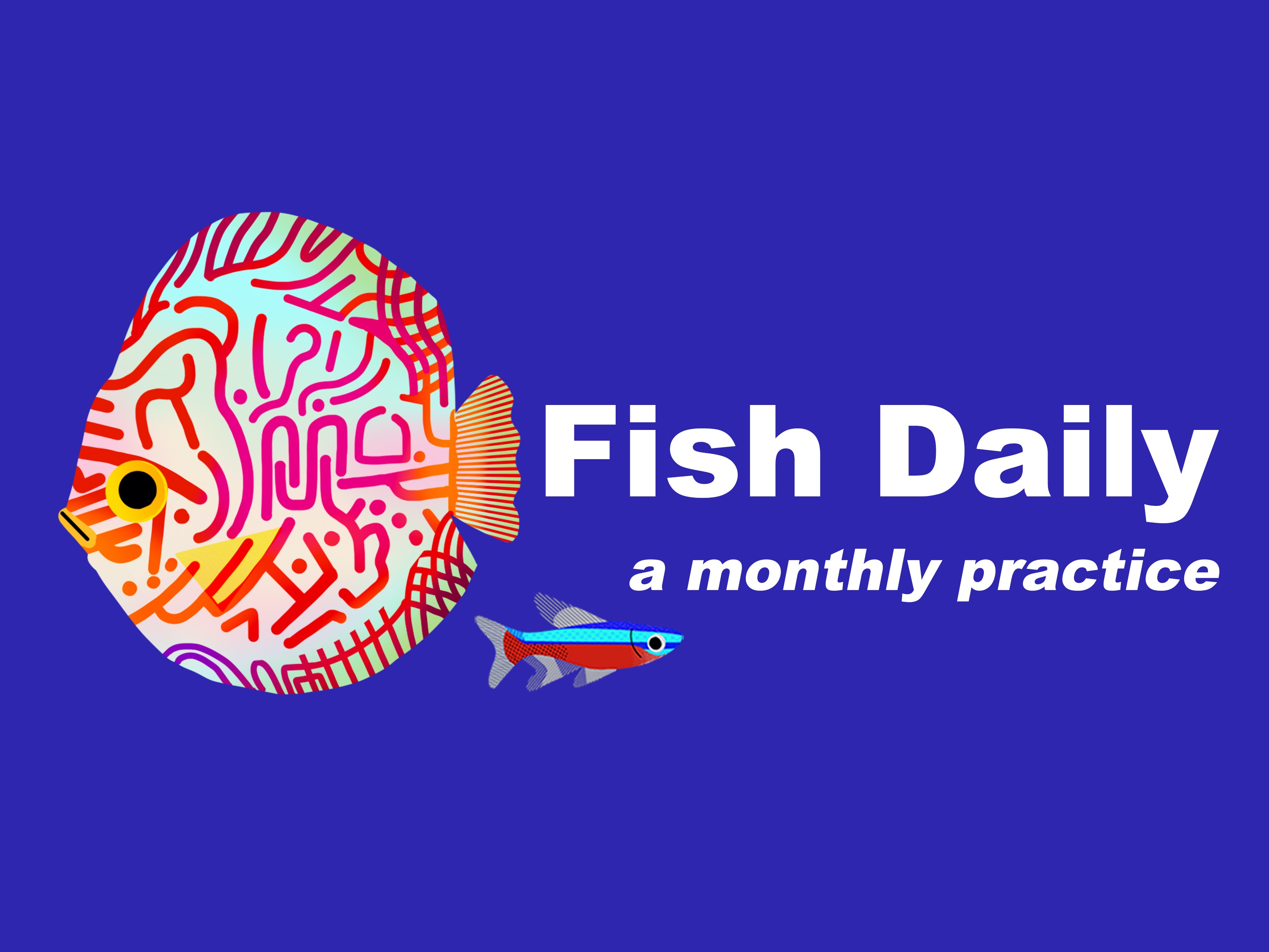 Fish Daily｜每日一鱼插画_镭哦-站酷ZCOOL