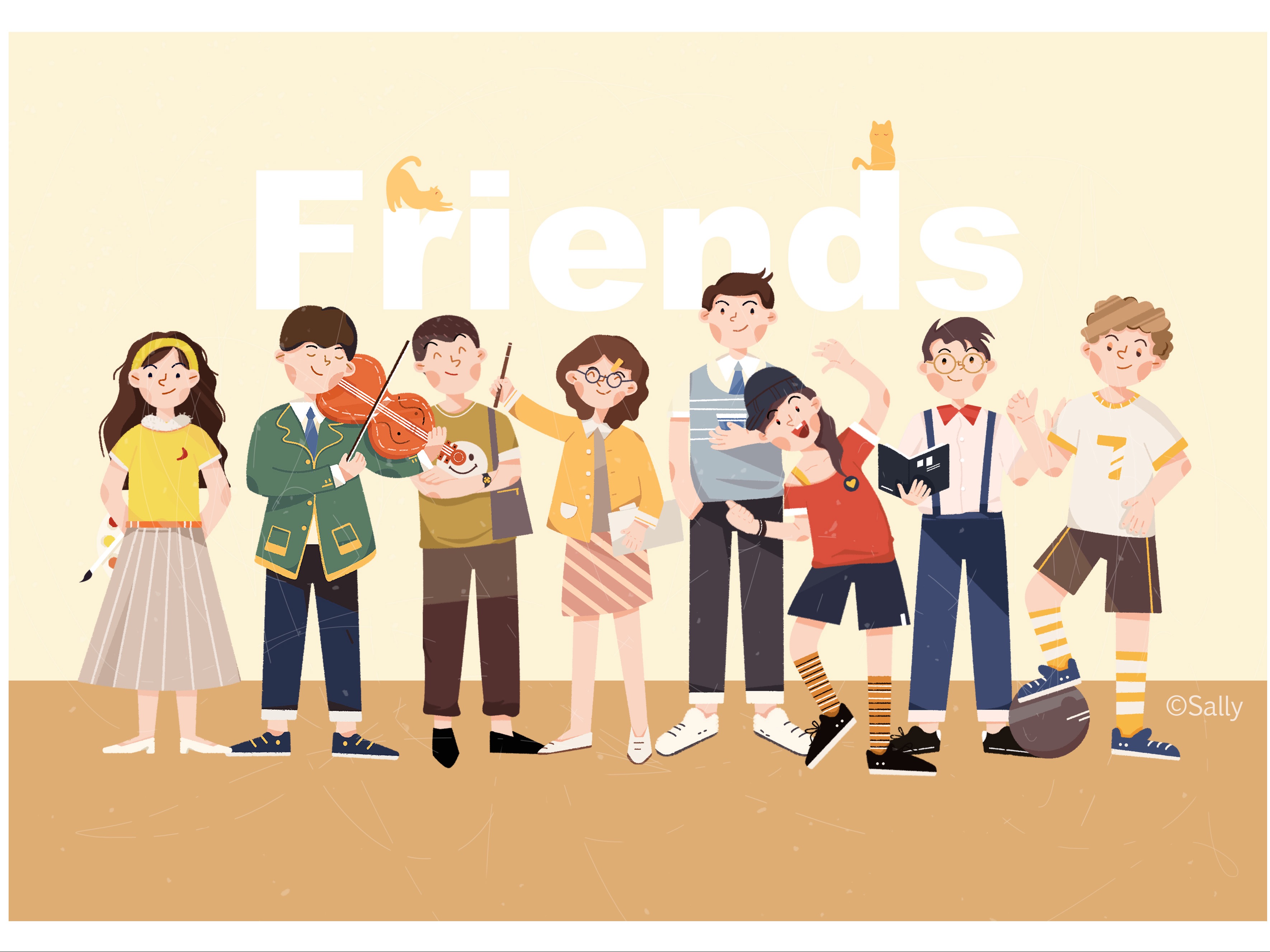 We are friends~_山寂JS-站酷ZCOOL
