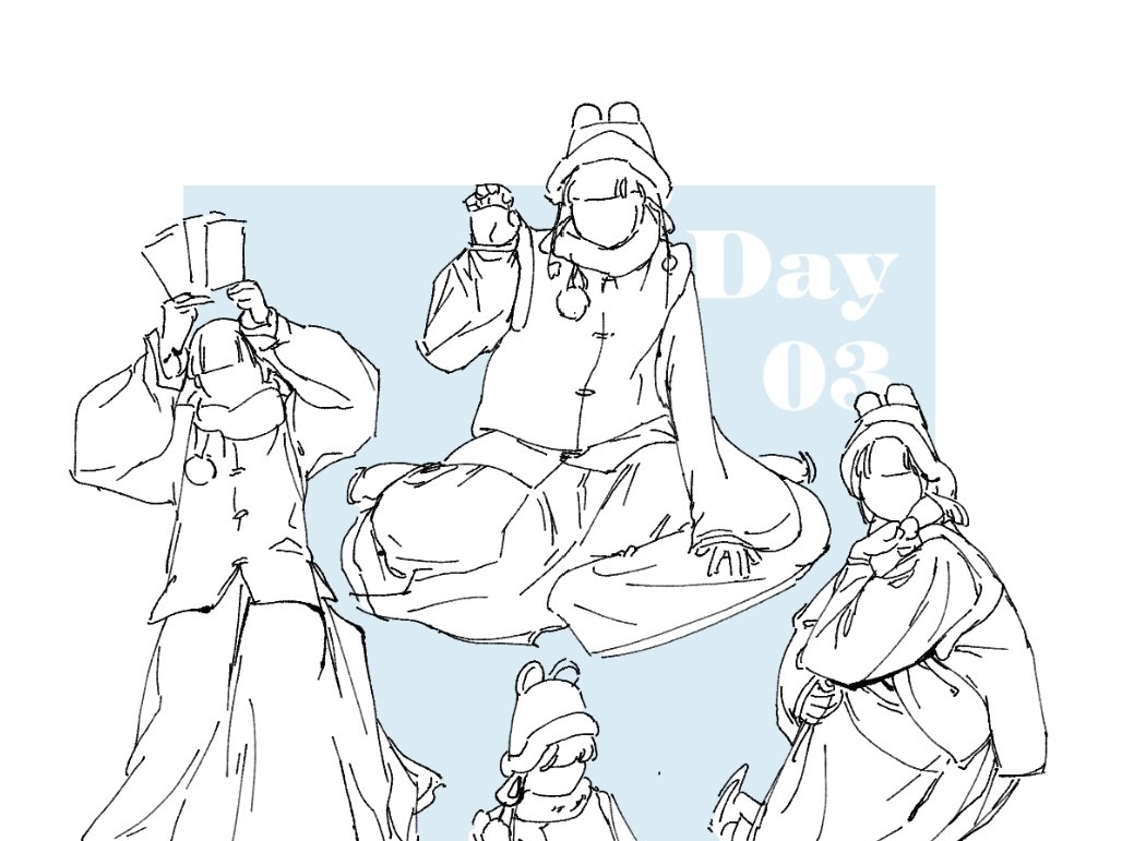 #速写60天挑战赛# Day3 @速写班长 _夕永YUUNAGA-站酷ZCOOL