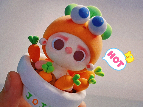 🥕超轻粘土-带着abo帽子的JOJO🥕_乔儿_蛮-站酷ZCOOL
