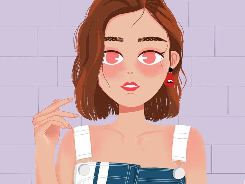 人物插画-love someone_猫的桔子汁-站酷ZCOOL