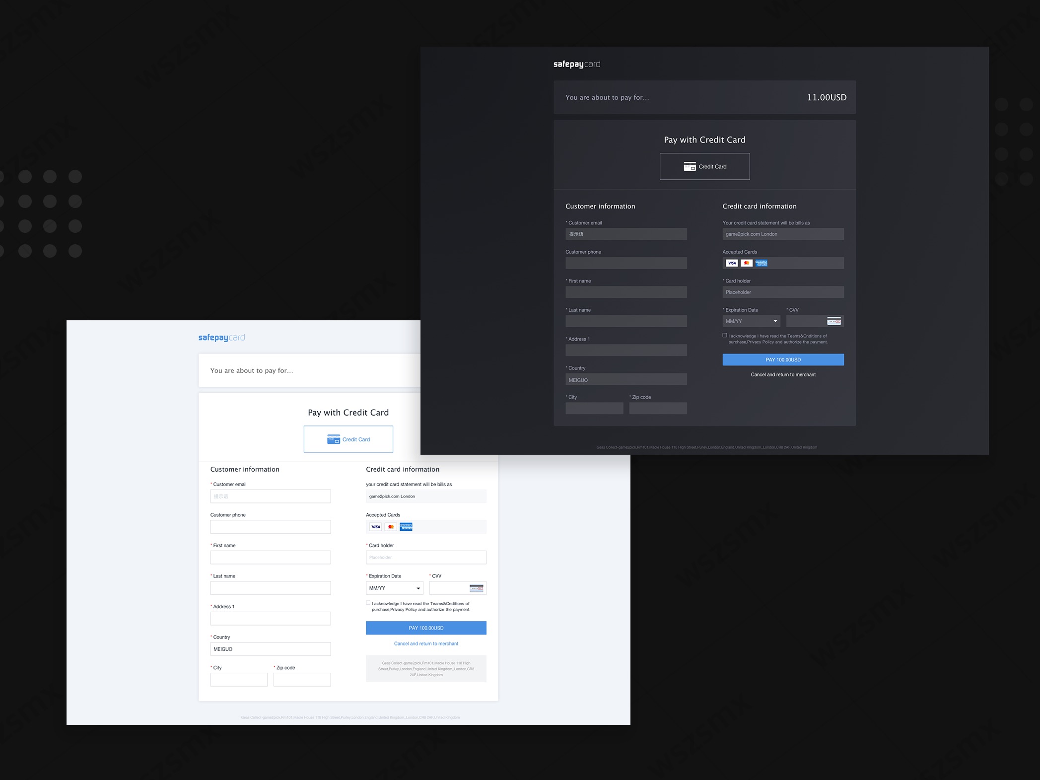 payment 信用卡付款页面_我是紫色苜蓿-站酷ZCOOL