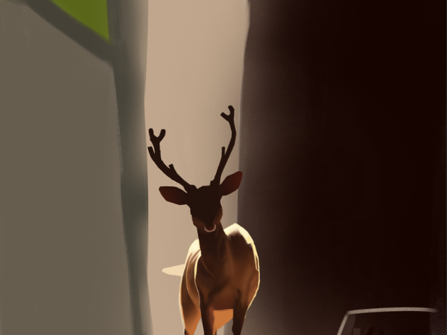 山间鹿_100mzy-站酷ZCOOL