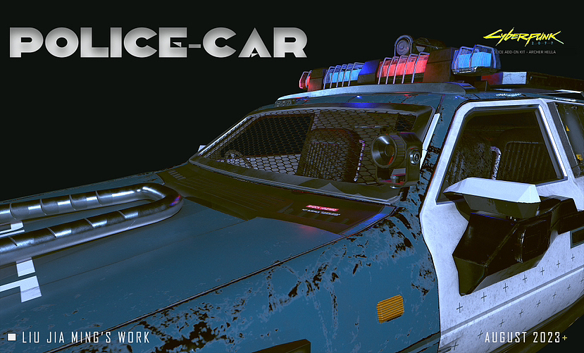 学员建模作品| Police car_完美世界游戏美术-站酷ZCOOL