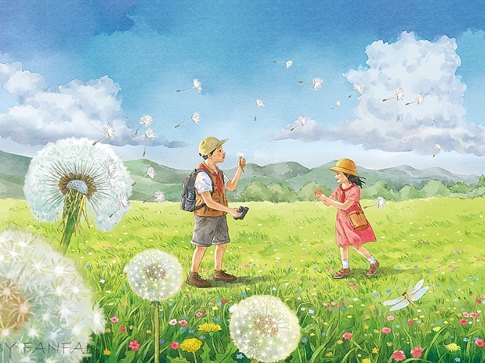 蒲公英绘本_凡凡xf-站酷ZCOOL