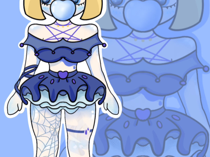 QQ人（蓝莓小可爱）_妩肆-站酷ZCOOL