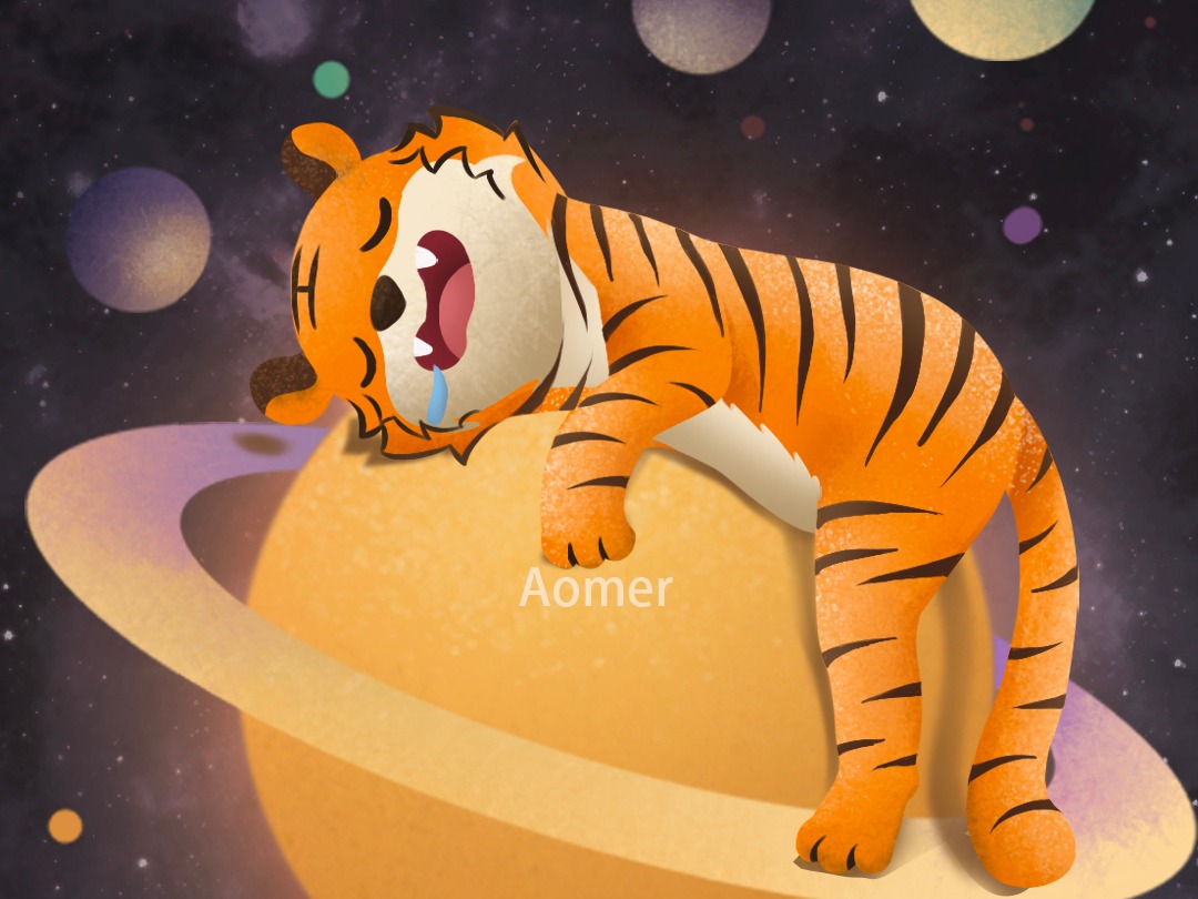 复古虎年插画_Aomer云酱-站酷ZCOOL