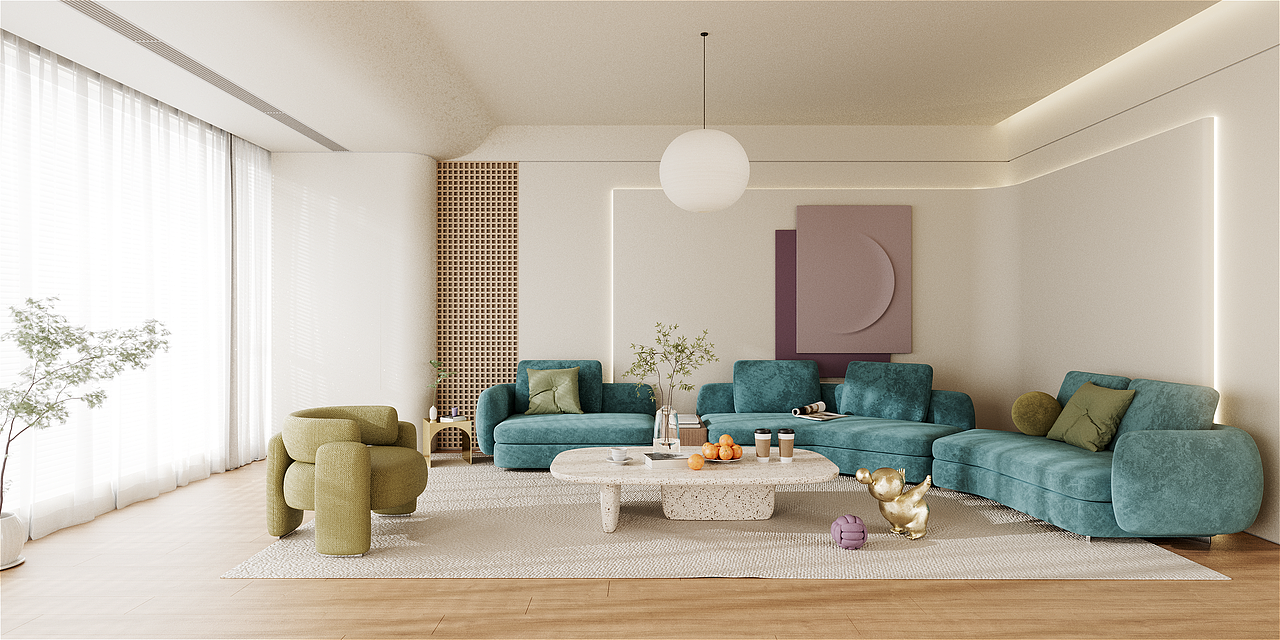 室内设计三维渲染_Ivy_Shao-站酷ZCOOL