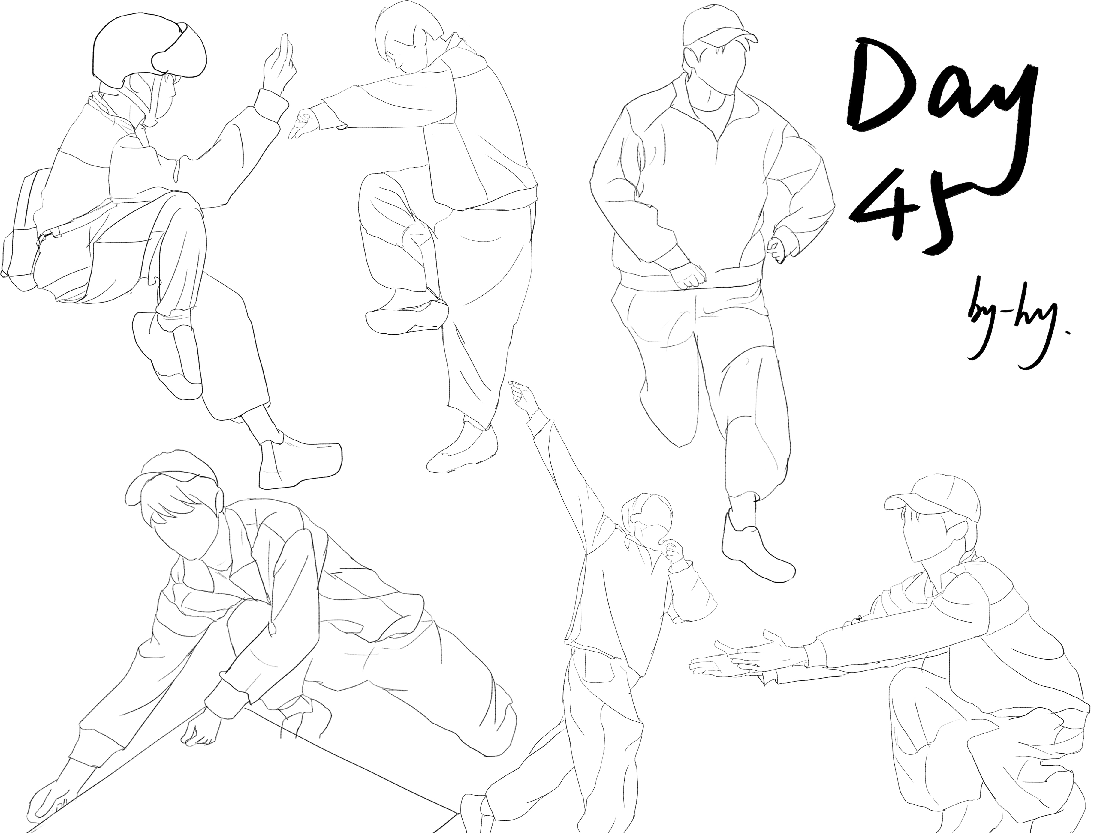 #速写60天挑战赛#Day45@速写班长_咸鱼干设计-站酷ZCOOL