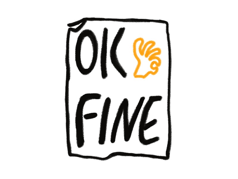 OK FINE穿搭系列插画_圆头超人-站酷ZCOOL