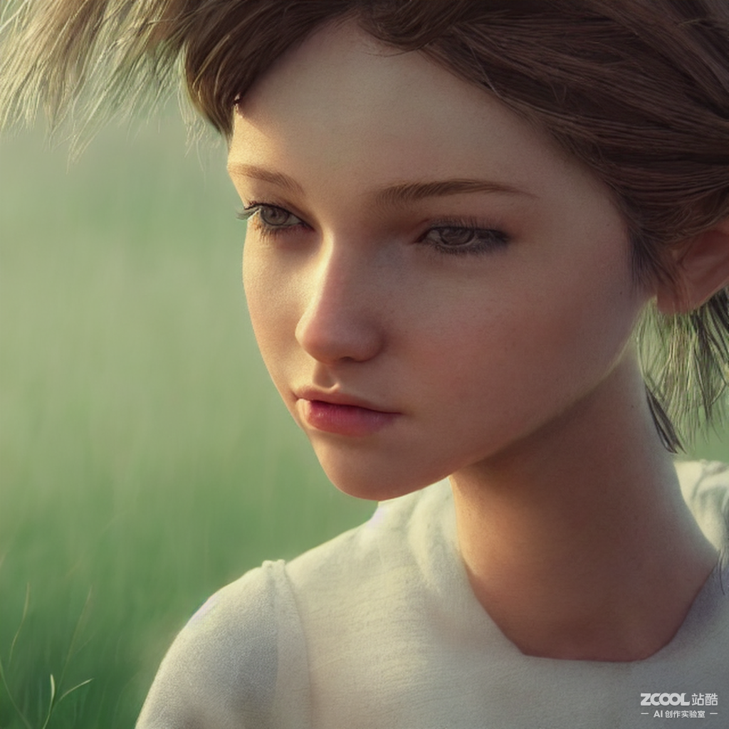 #AI创作实验室#微风草原女孩_Z618346688-站酷ZCOOL