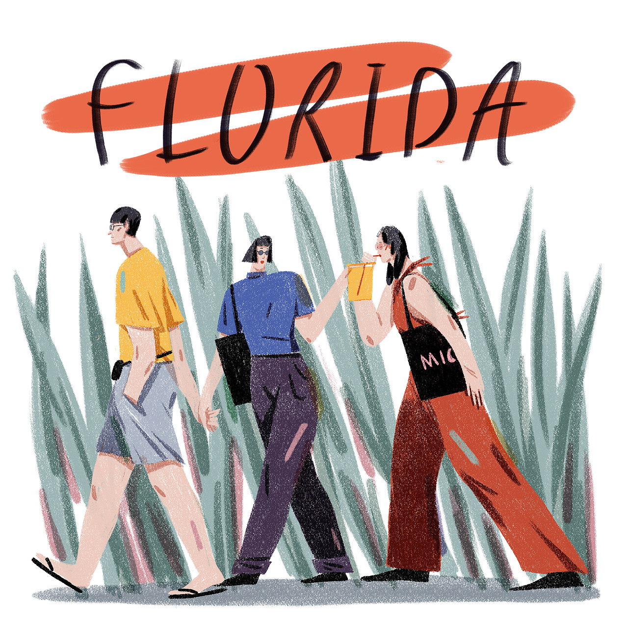 FLORIDA|插画|绘本|王雪曈Tong_原创作品-站酷ZCOOL