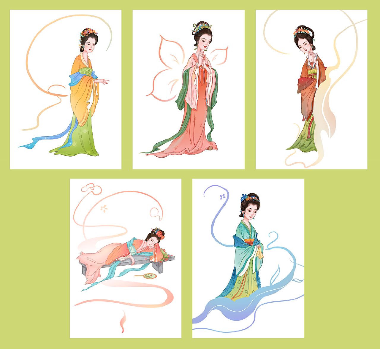 中国风红楼梦之憨湘云醉卧芍药裀小披风r 站酷zcool