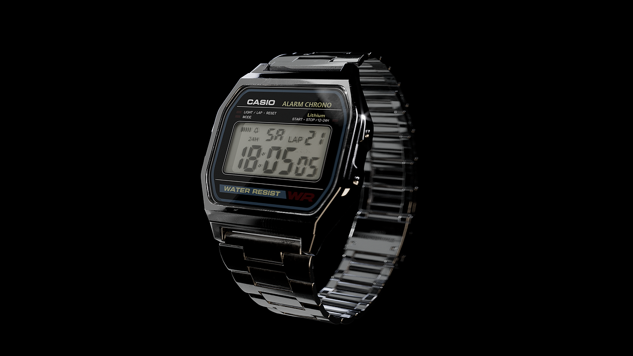 --卡西欧--CASIO a158w|三维|产品|lantek_原创作品-站酷ZCOOL