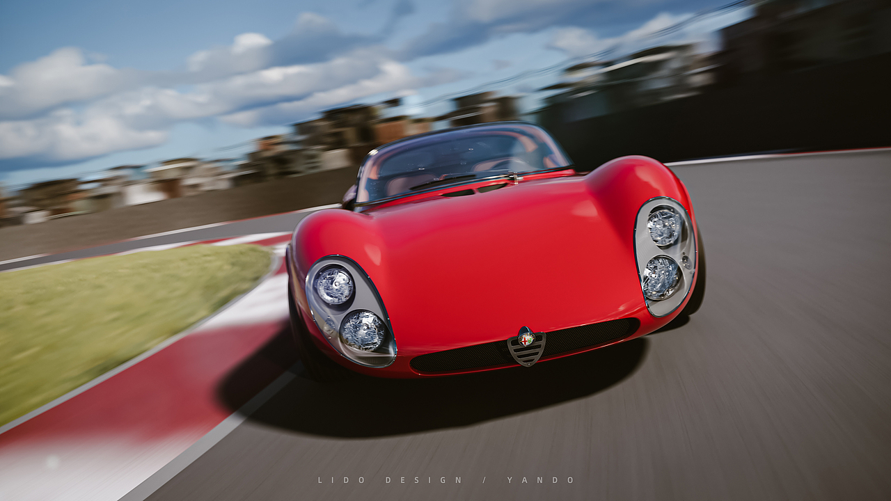 Alfa Romeo Tipo 33 Stradale_LIDODESIGN-站酷ZCOOL