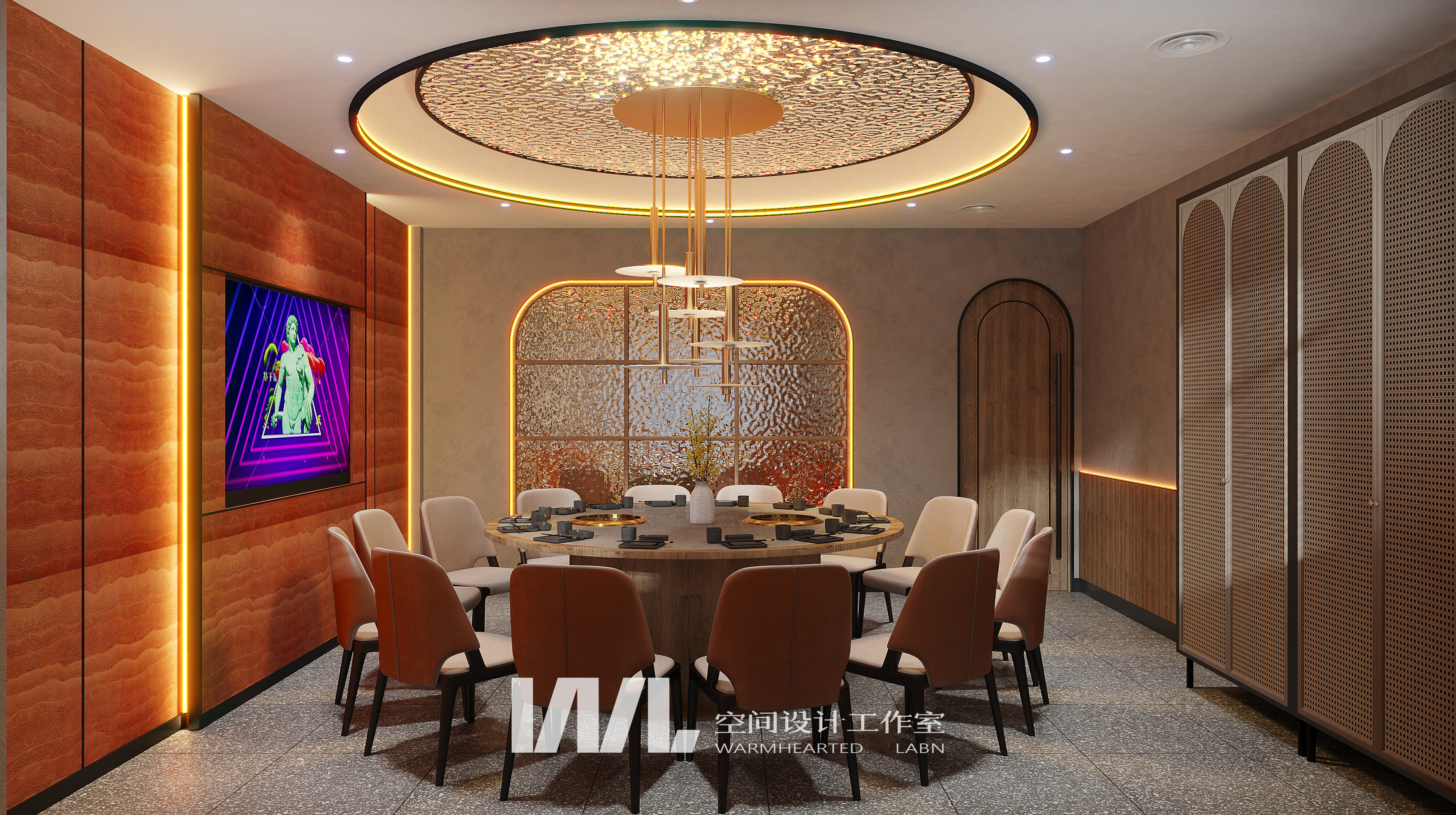 300㎡现代烧烤店_Jov1al-站酷ZCOOL