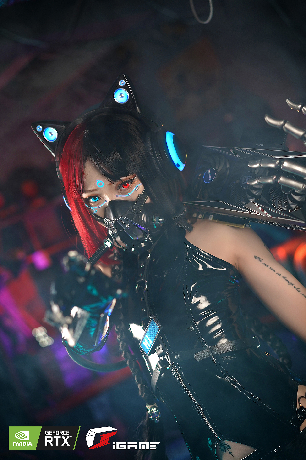 赛博朋克风显卡拍摄（RTX30系）_KARMINGXX-站酷ZCOOL