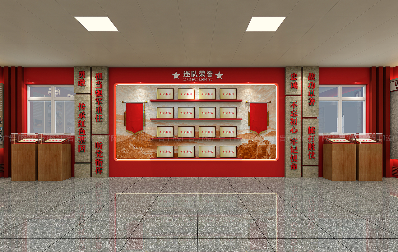 军队文化墙_风筝FZ-站酷ZCOOL