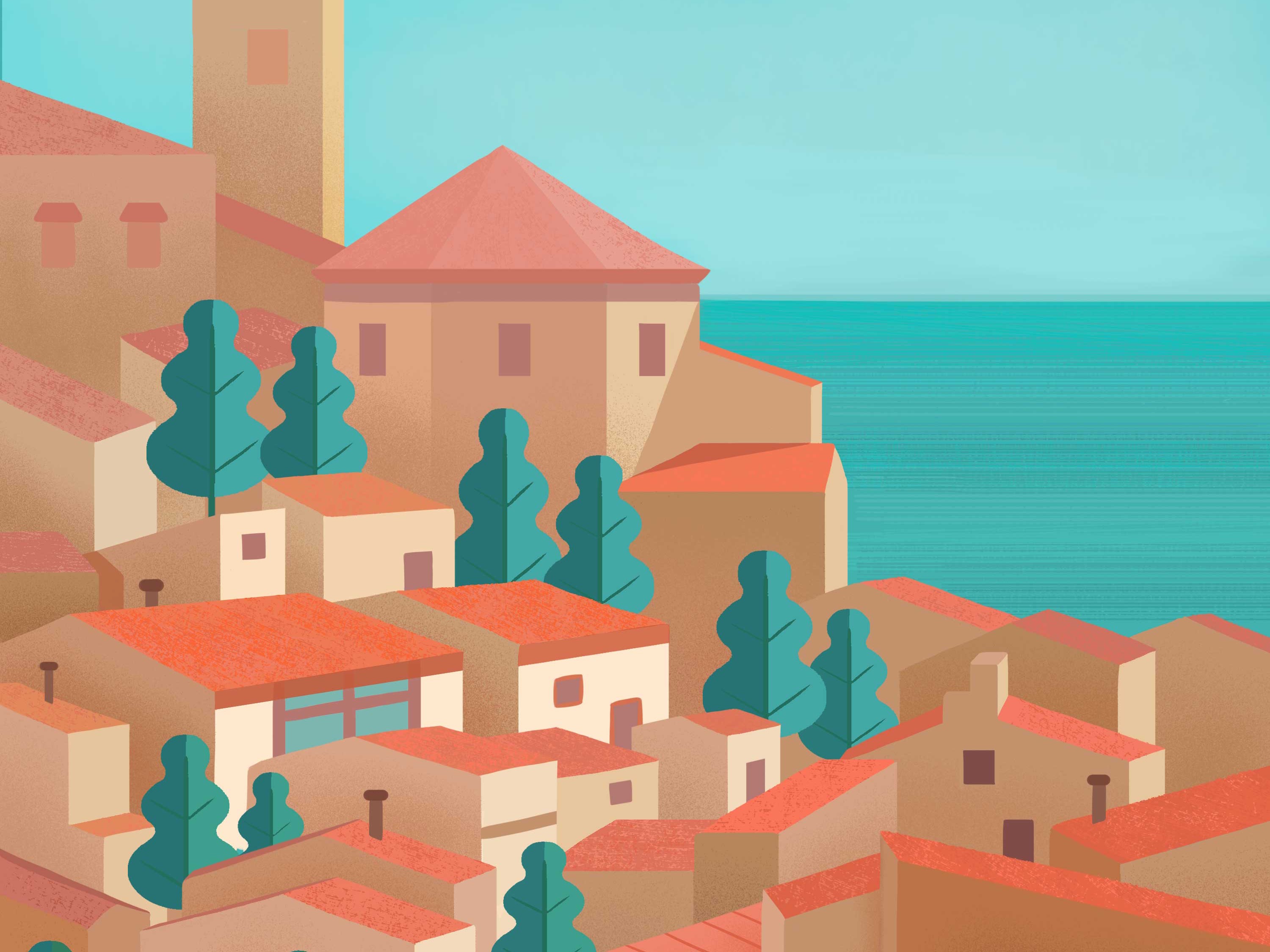 建筑插画_yu_draws-站酷ZCOOL