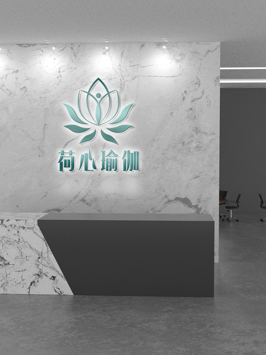 瑜伽logo设计塑型减脂瑜伽生活馆招牌门头标志从视设计 站酷zcool