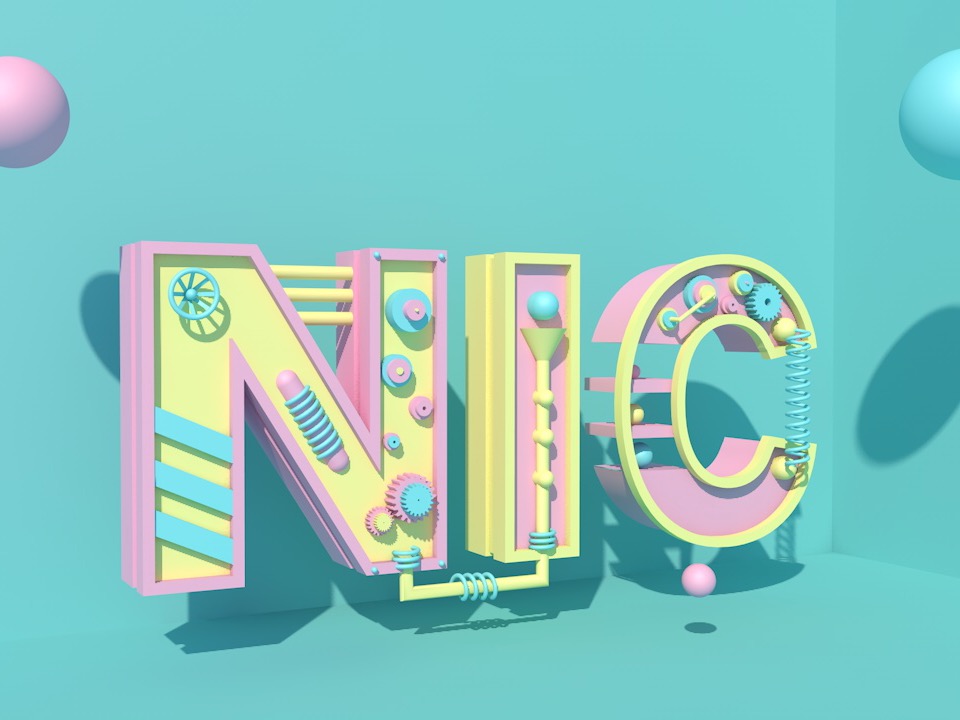 NIC-c4d 3D建模练习_Timoto-站酷ZCOOL