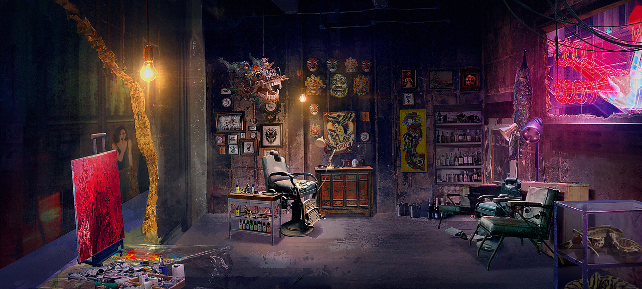 中美合资恐怖电影《INFAMOUS 6》概念图_鹤年Henian-站酷ZCOOL