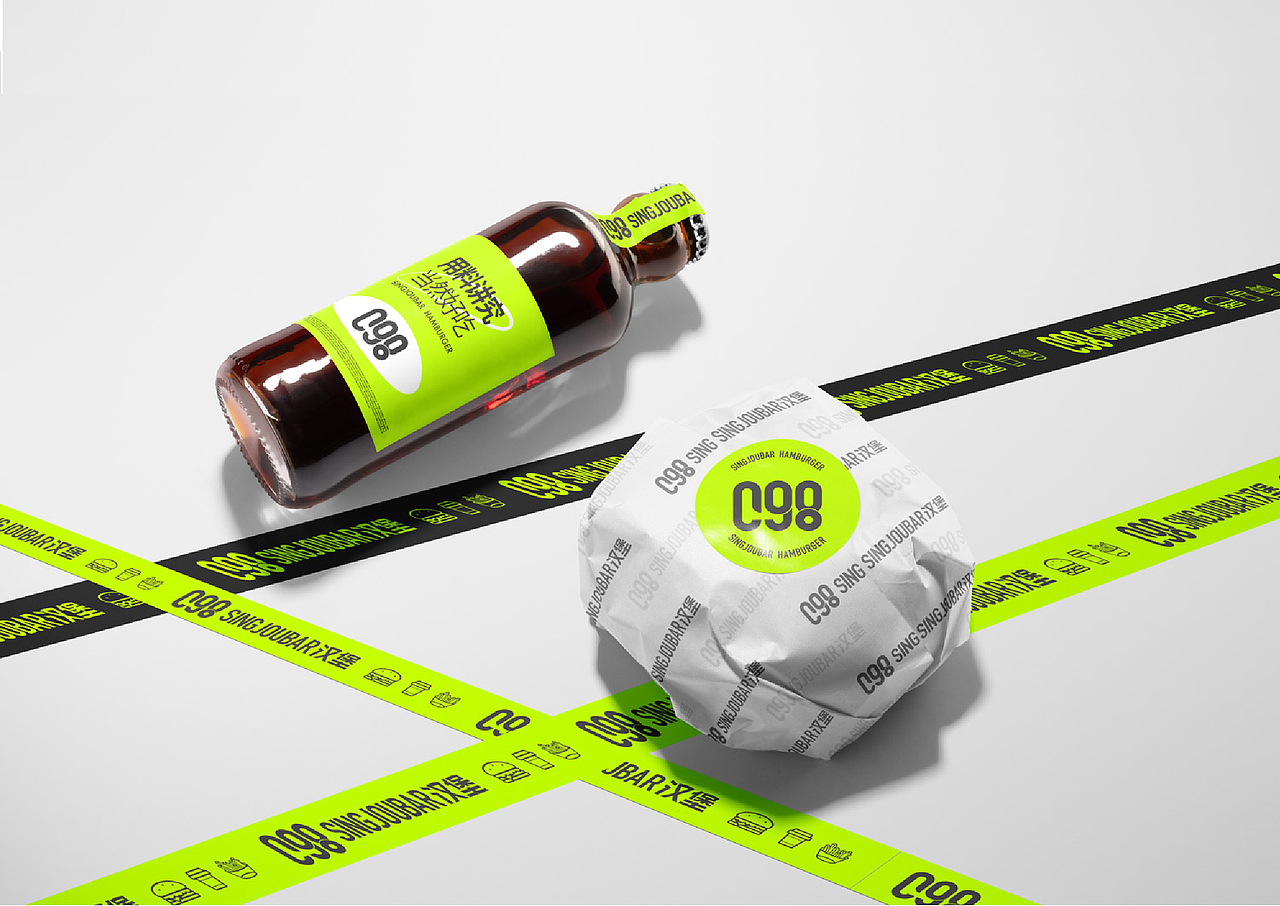 汉堡品牌全案设计C98汉堡设计 | 吉普森品牌设计_吉普森品牌设计-站酷ZCOOL