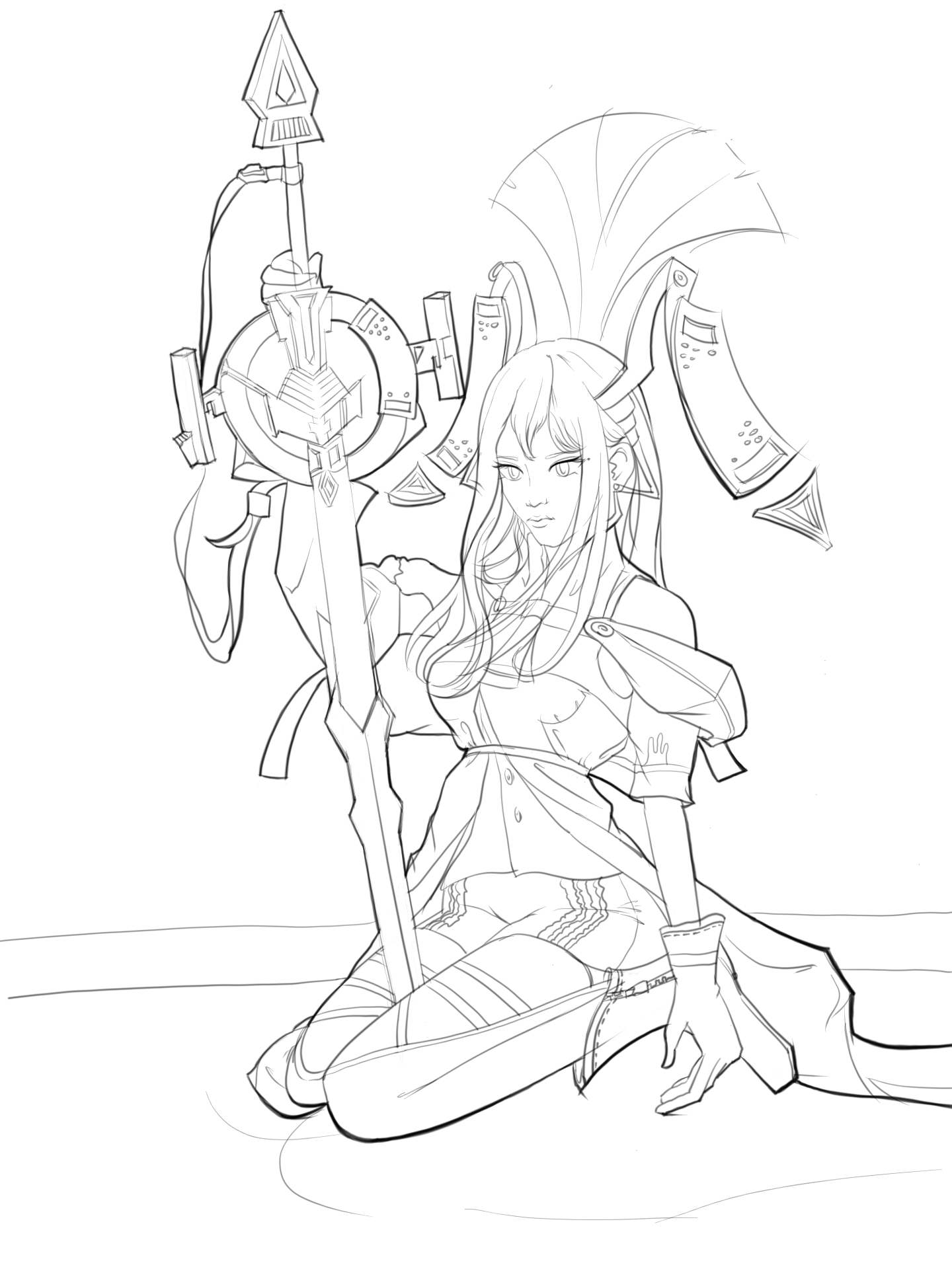 铠甲女_Cleanna-站酷ZCOOL